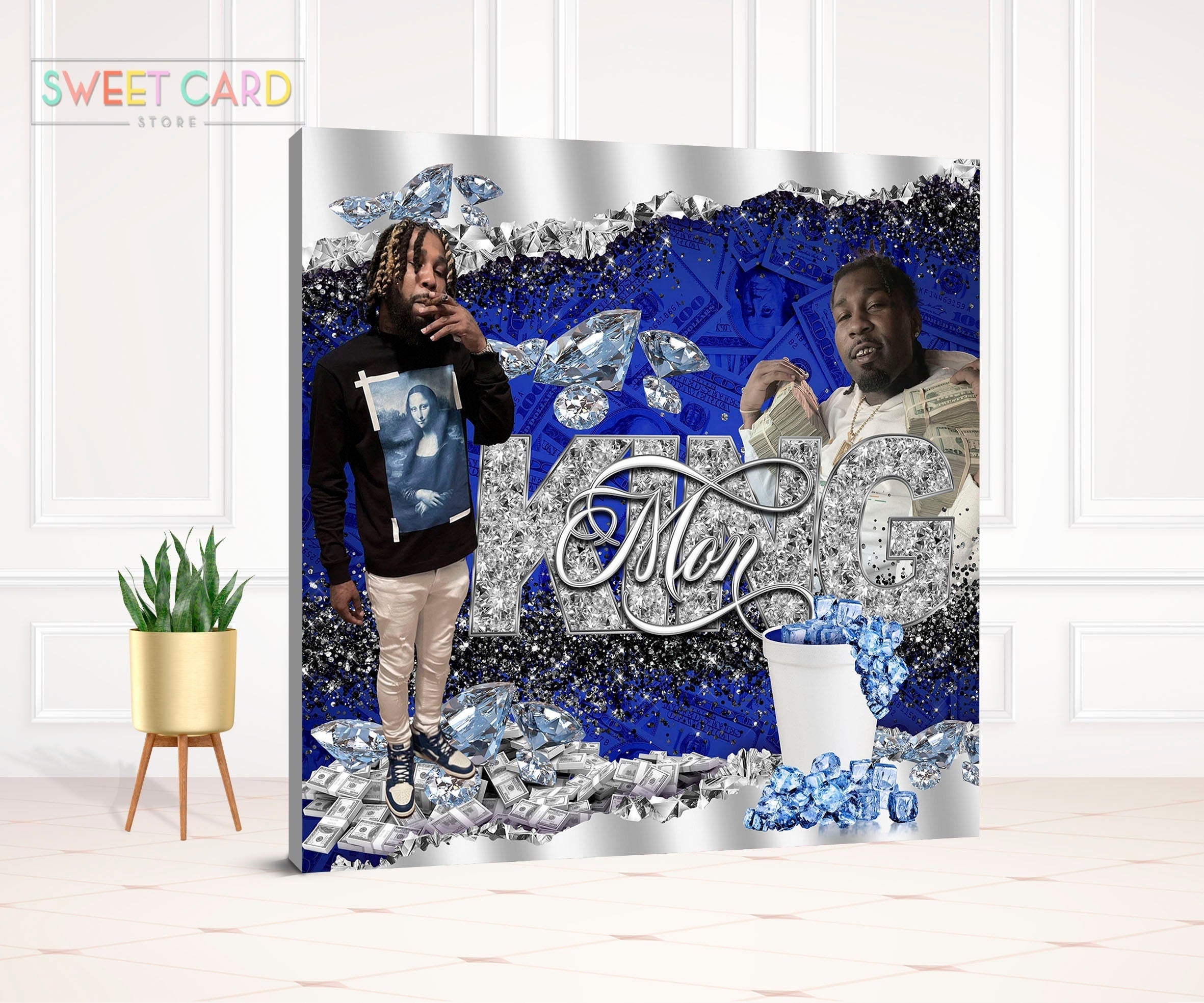 Money diamond backdrop, Black diamonds birthday Backdrop, sparkle glit – sweetcardstore