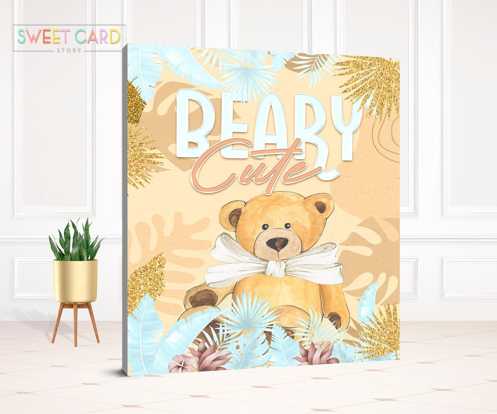 TEDDY BEAR BACKDROP, Baby Shower Backdrop, Teddy Bear balloons Backdro ...