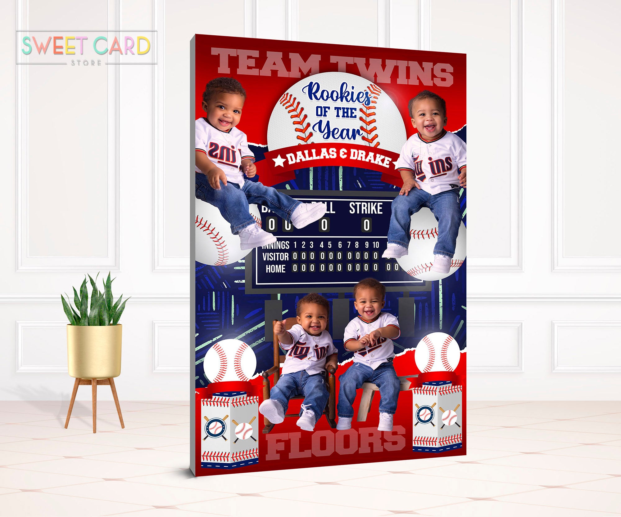 Sports baseball party backdrop decor, baseball party decor, baseball d ...