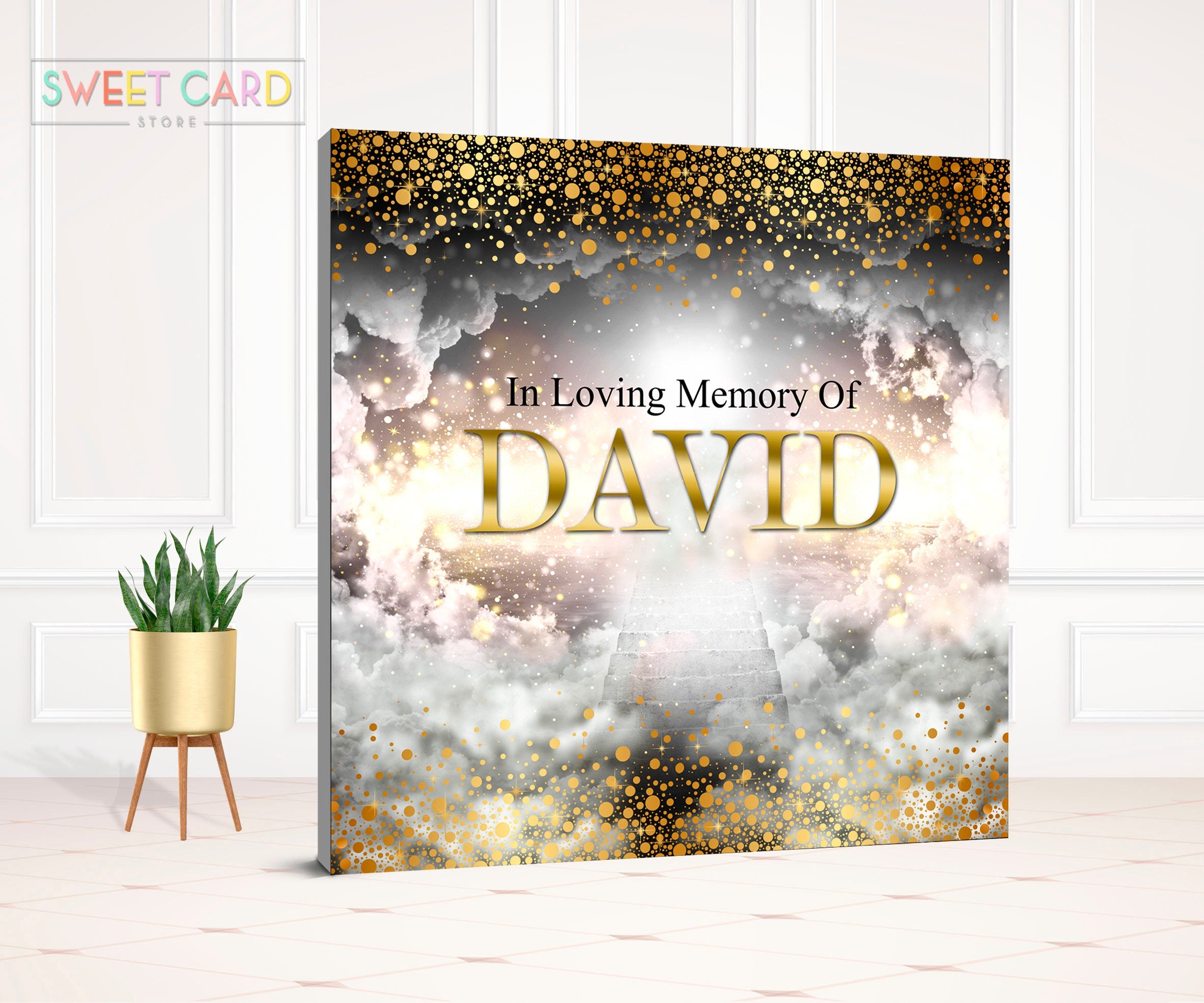 Heaven Sent backdrop, Memorial, Funeral ,memorial backdrop, Funeral Ba ...