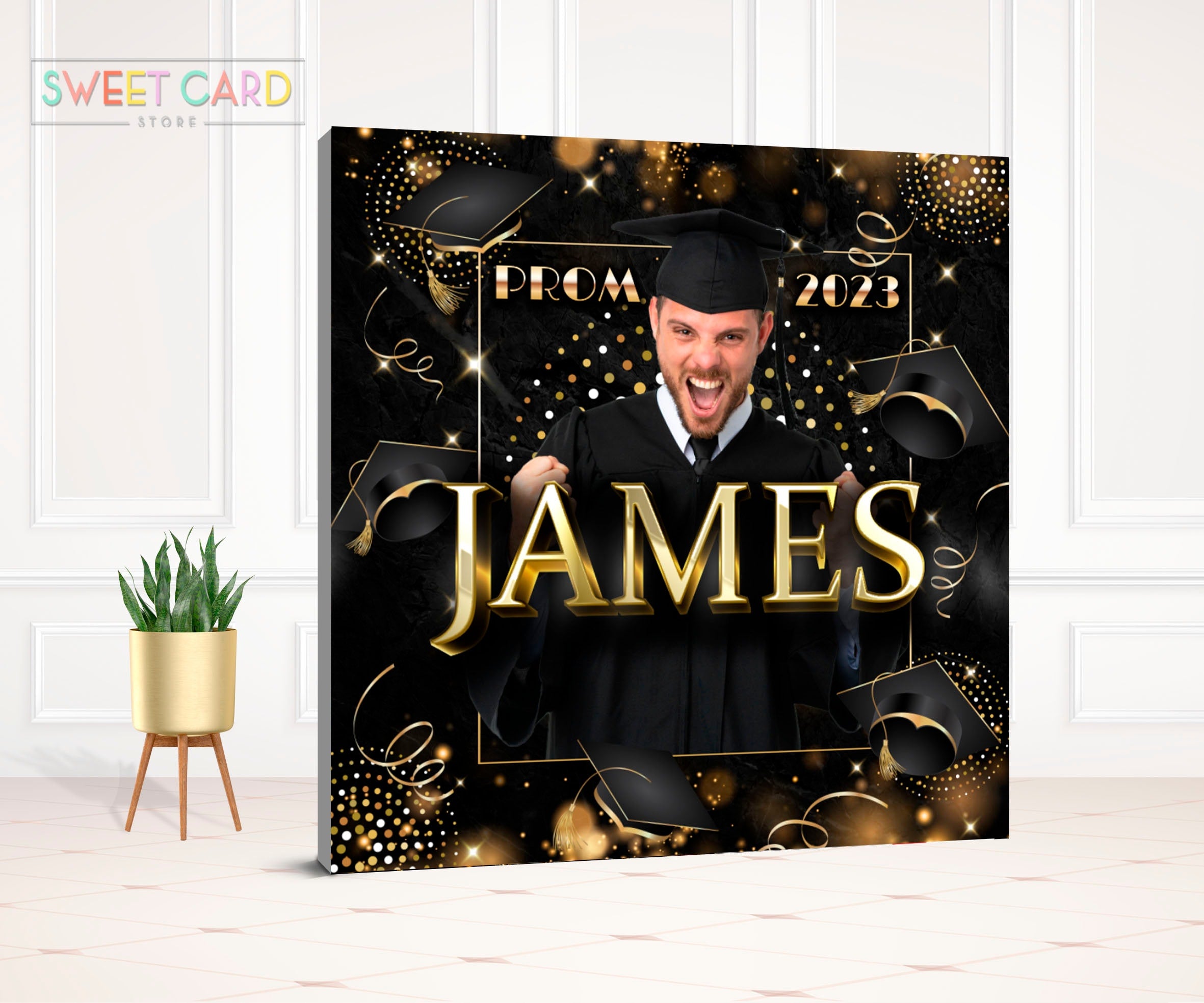 Prom Gold Printable Backdrop, Prom Man Elegant Backdrop, Prom Boy Back ...
