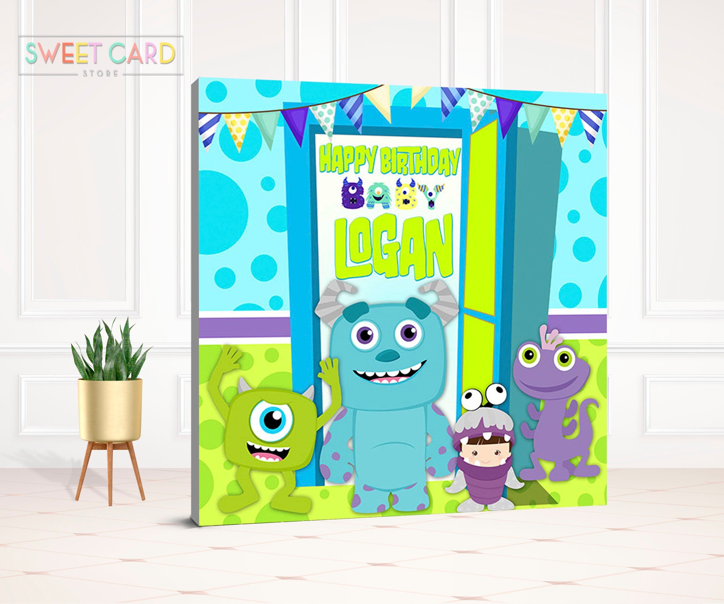 Monster ink party backdrop, monster birthday, monster decor, monster b ...