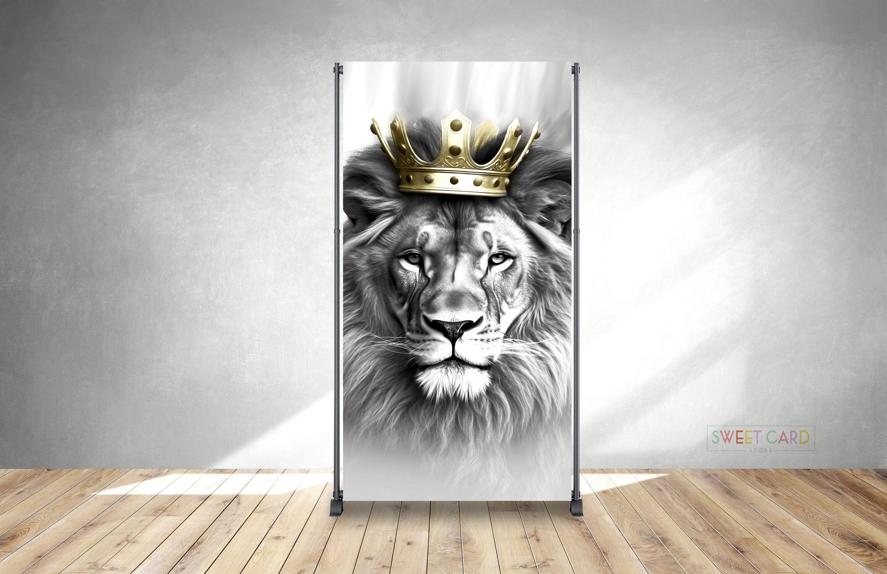 LION KING BACKDROP Birthday Party Backdrop Fifty forty Birthday Party ...